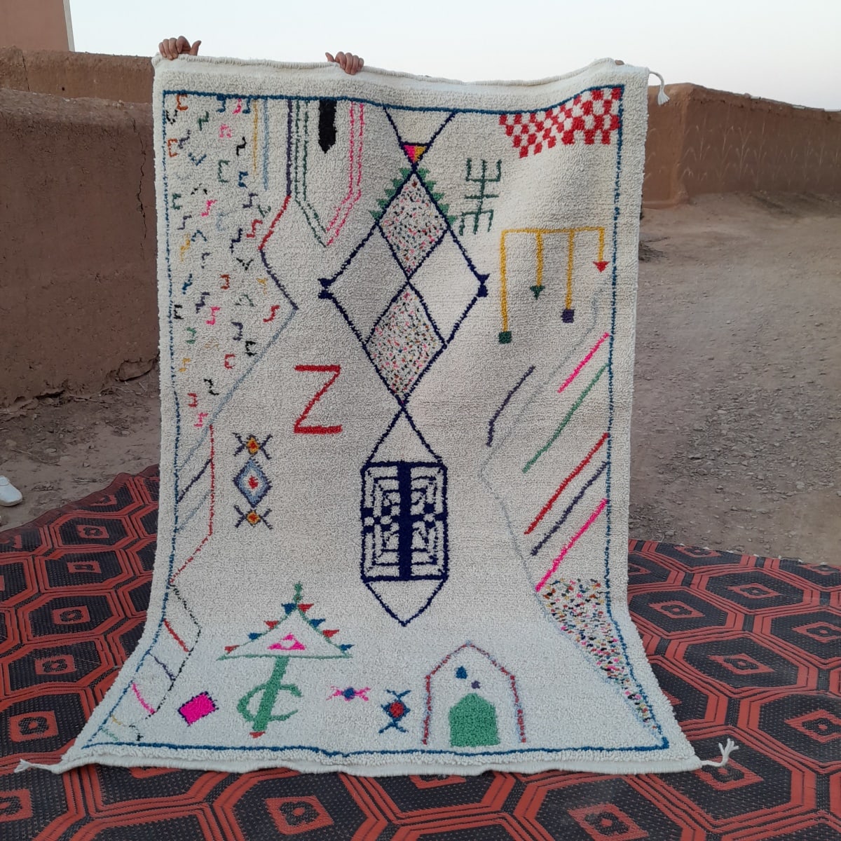 Rug Colored Morocco | Fair Trade Morocco Anou