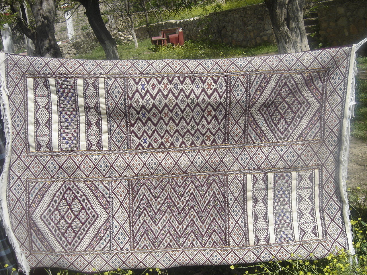 Hanbel Dyed Wool Colored Morocco | Fair Trade Morocco Anou