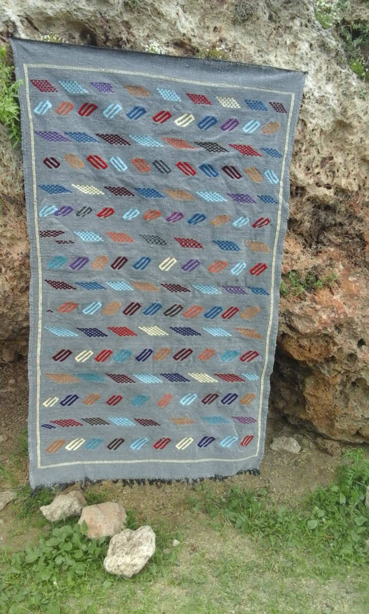 Hanbel Rug Wool Colored Morocco | Fair Trade Morocco Anou