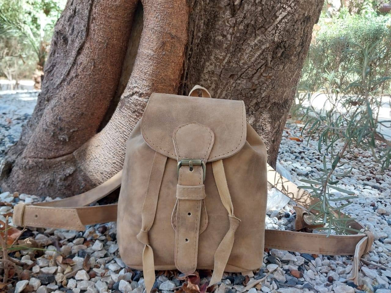 bouchet leather and Sabra silk Brown Morocco | Fair Trade Morocco Anou