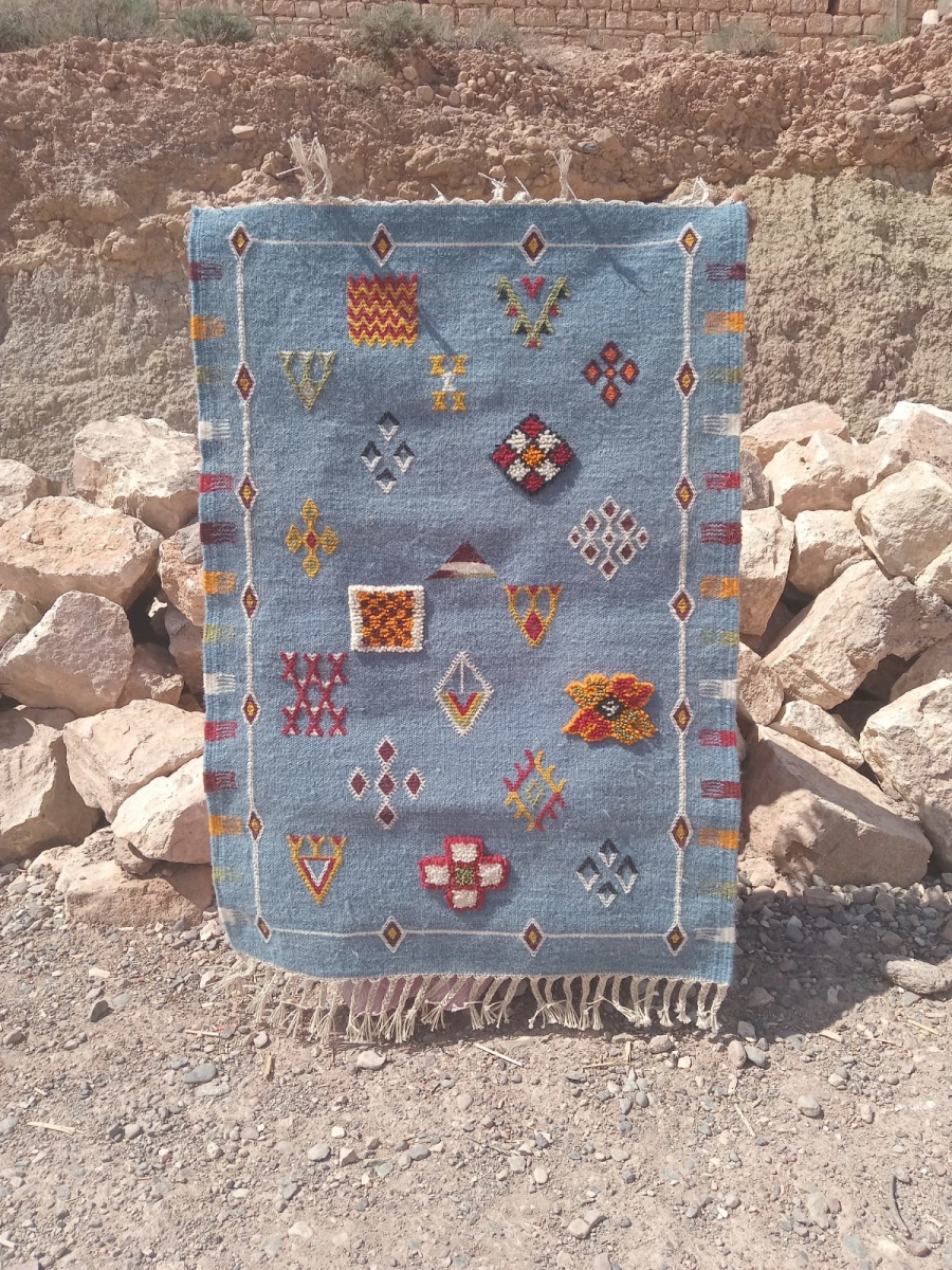 Hanbel Natural Wool Colored Morocco | Fair Trade Morocco Anou