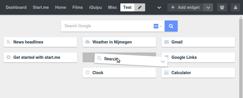 Moving widgets just became easier - start.me Blog