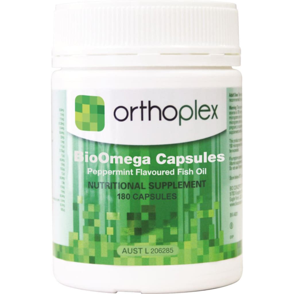 Orthoplex BioOmega 180caps Fish Oil 10% off RRP | HealthMasters Orthoplex