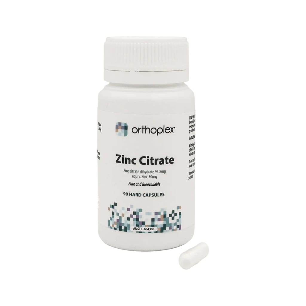 Orthoplex Green Zinc Citrate 90caps 10% off RRP | HealthMasters ...