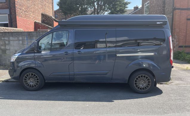 Blue – Transit custom 2 berth campervan conversion from £87 p.d. - Goboony