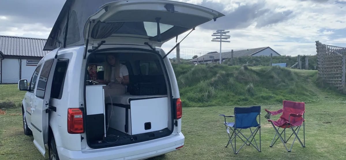 White – 2 berth mini camper from £85 p.d. - Goboony