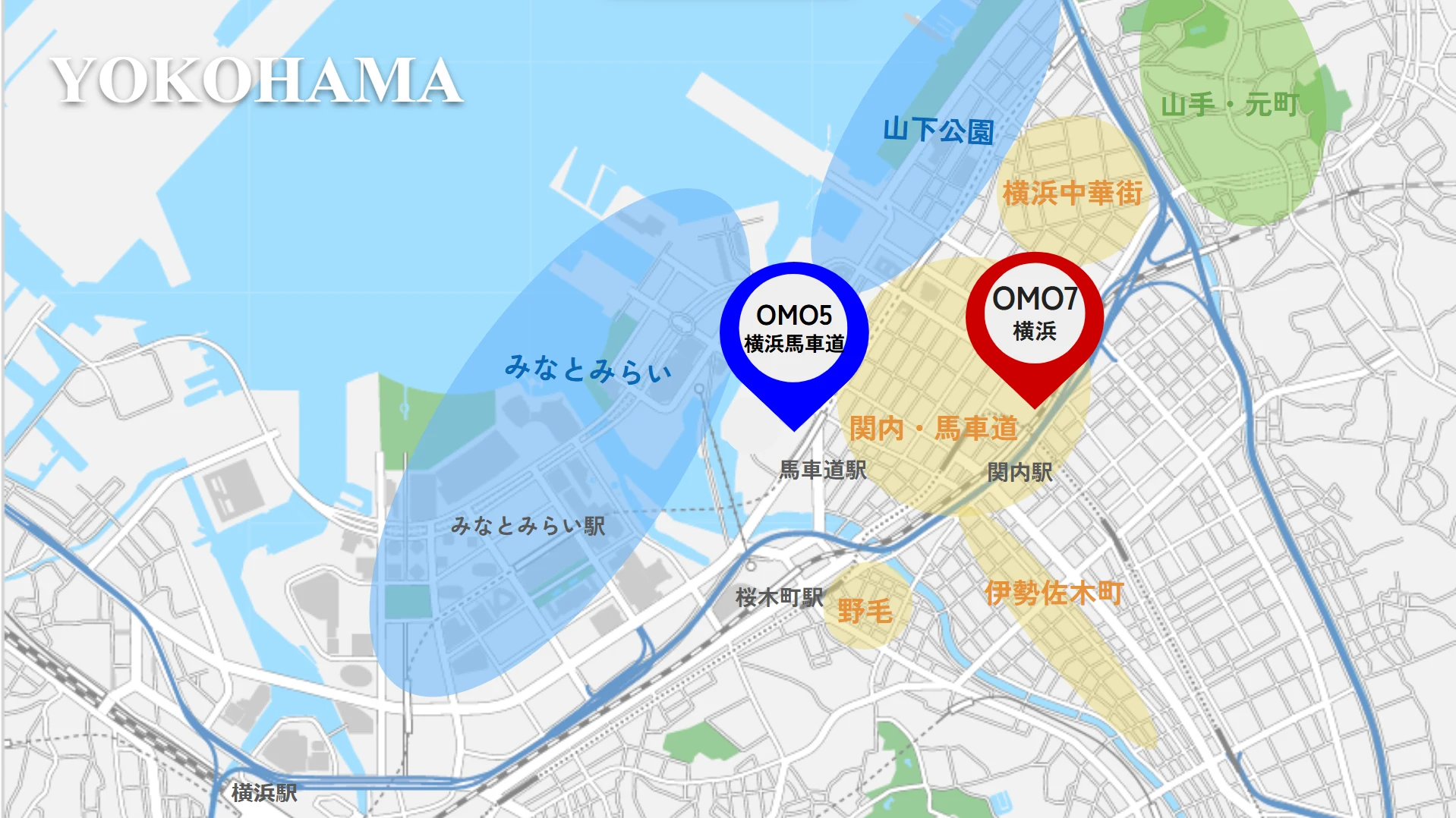 横浜ベイエリアを一望!150m超の絶景ホテル「OMO5横浜馬車道」開業 | 企業ニュース | 星野リゾート【公式】