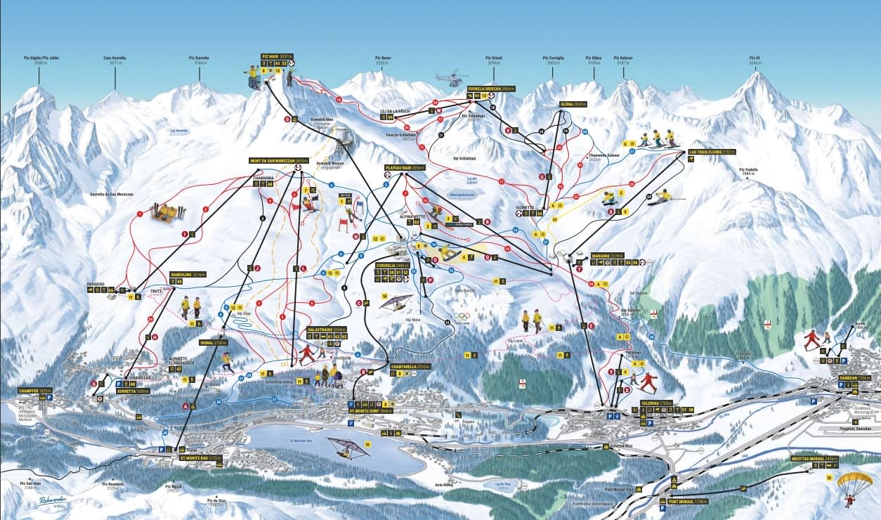 St. Moritz Ski Resort Piste Map (Free to Download) - WeSki.com