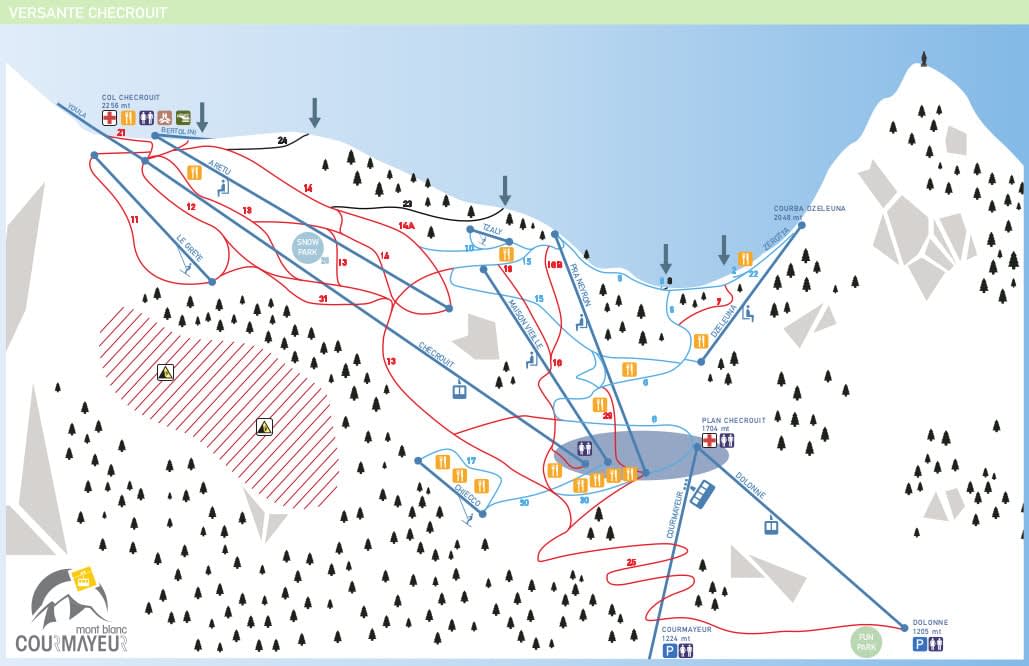 Courmayeur Ski Resort Piste Map (Free to Download) - WeSki