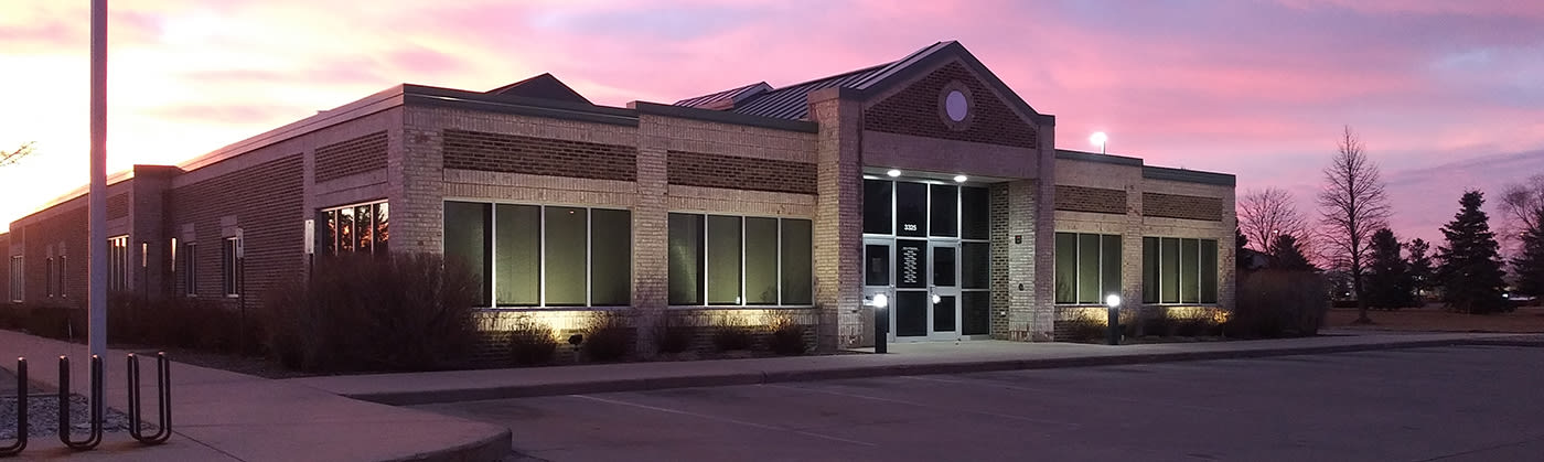 Pink sunset at BioLife Plasma Services plasma donation center in ...