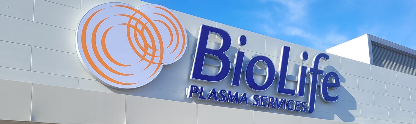 BioLife Plasma Services plasma donation center in Ogden, Utah.
