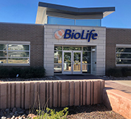 Front entrance of BioLife Plasma Services plasma donation center in ...