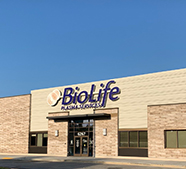 Front entrance of newly constructed BioLife Plasma Services plasma ...