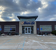 Front entrance of BioLife Plasma Services plasma donation center in ...