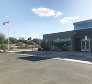 Flag flying at BioLife Plasma Services plasma donation center in Tucson ...