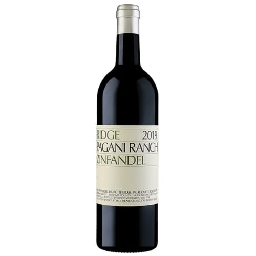 Ridge Vineyards 2019 Zinfandel, Pagani Ranch, Sonoma Valley