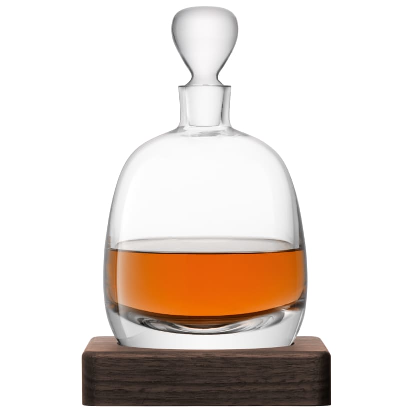 Islay Whiskey Decanter With Walnut Base
