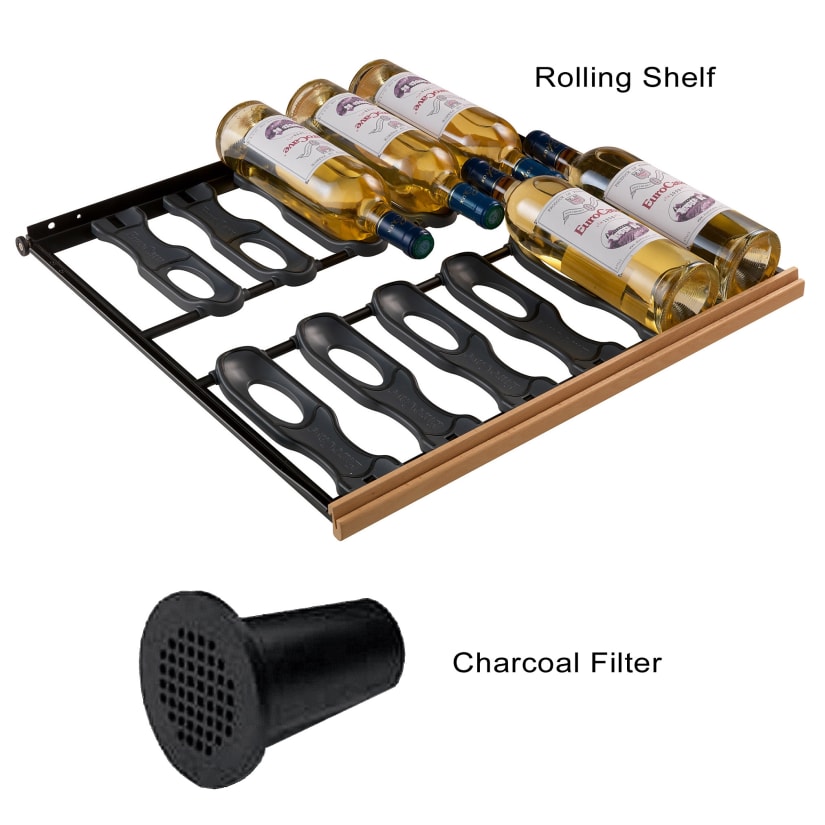 EuroCave Convenience Pack 12 Main du Sommelier Rolling Shelves & 2 ...