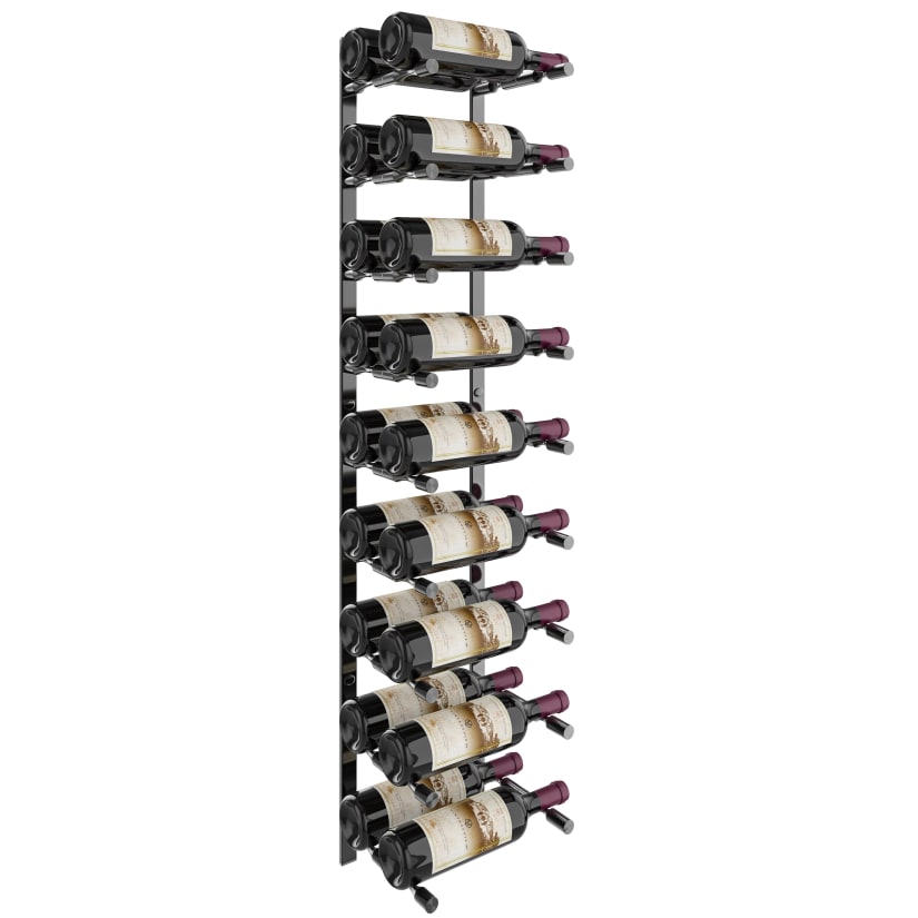 Vino Pins Flex Wall Mounted Metal Wine Rack System (18 bottles, Gloss ...