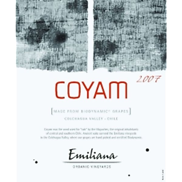 Emiliana 2007 Coyam Red (Colchagua Valley) Rating and Review | Wine ...
