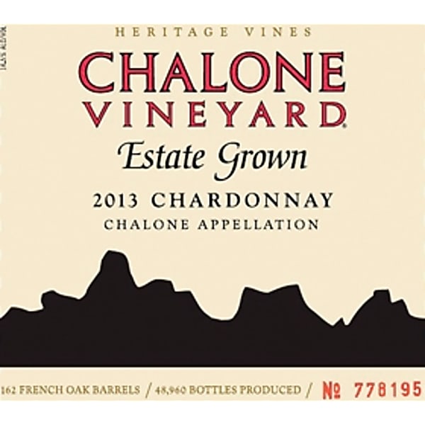 Chalone Vineyard 2013 Heritage Vines Estate Grown Chardonnay (Chalone ...