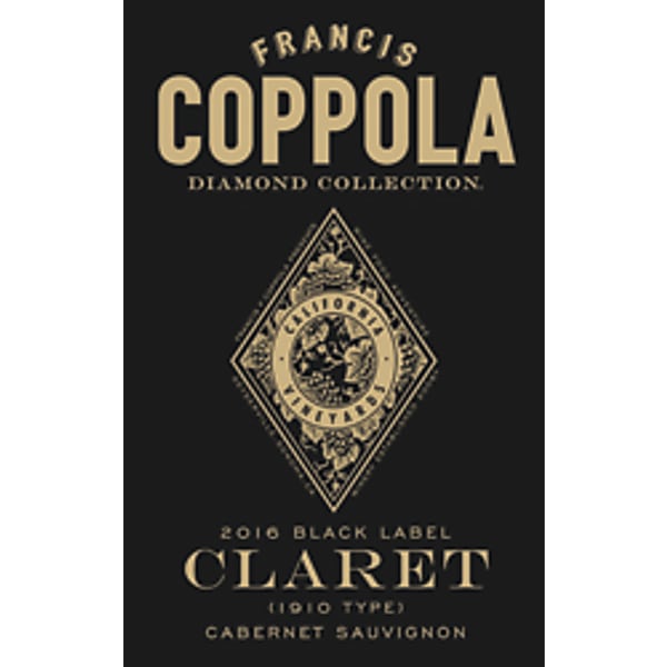 Francis Coppola 2016 Diamond Collection Black Label Claret Cabernet Sauvignon (California ...