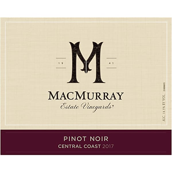 MacMurray Estate Vineyards 2016 Reserve Pinot Noir (Russian River ...