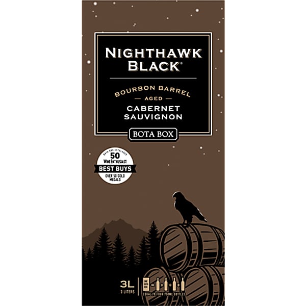 Bota Box NV Nighthawk Black Bourbon Barrel Aged Cabernet Sauvignon ...