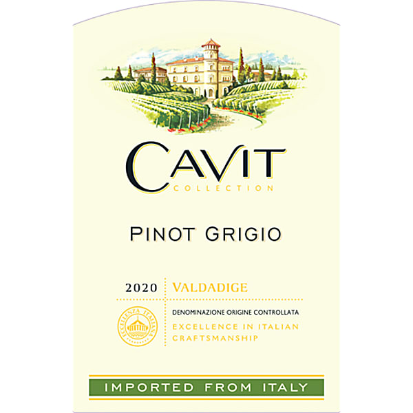 Cavit 2023 Pinot Grigio Pinot Grigio (Valdadige) Rating and Review ...