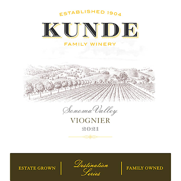 Kunde 2021 Destination Series Estate Grown Viognier (Sonoma Valley ...