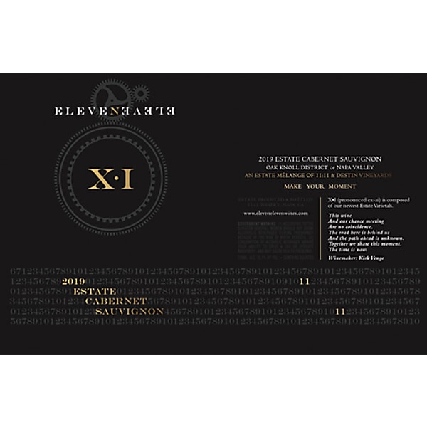 Eleven Eleven 2019 Estate XI Cabernet Sauvignon (Oak Knoll District ...
