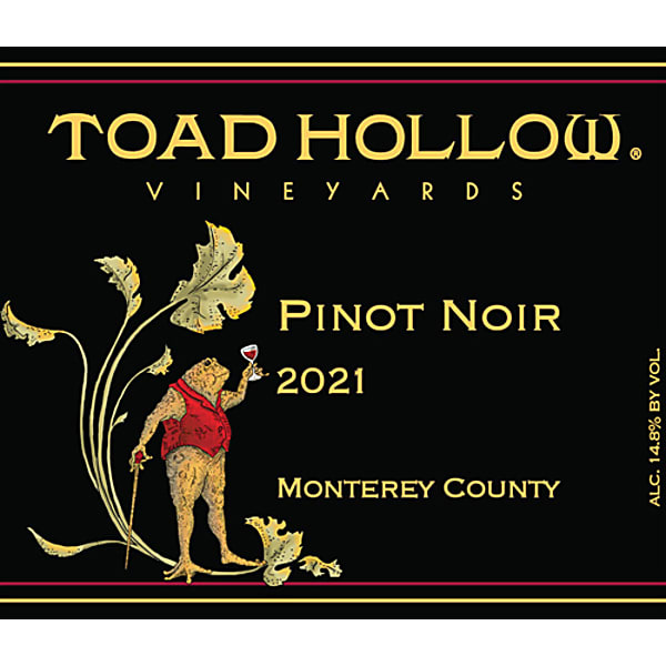 Toad Hollow 2021 Pinot Noir (Monterey County) Rating and Review | Wine ...