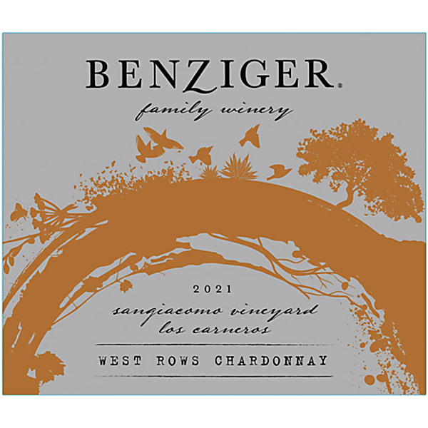 Benziger 2021 West Rows Sangiacomo Vineyard Chardonnay (Los Carneros ...