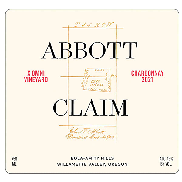 Abbott Claim 2021 X-Omni Vineyard Chardonnay (Eola-Amity Hills) Rating ...