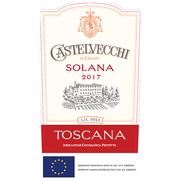 Castelvecchi 2017 Solana Red (Toscana) Rating and Review | Wine Enthusiast