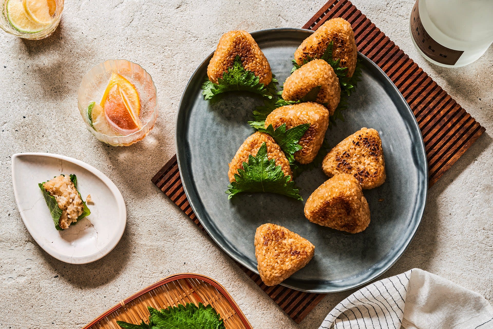 how to make grilled onigiri