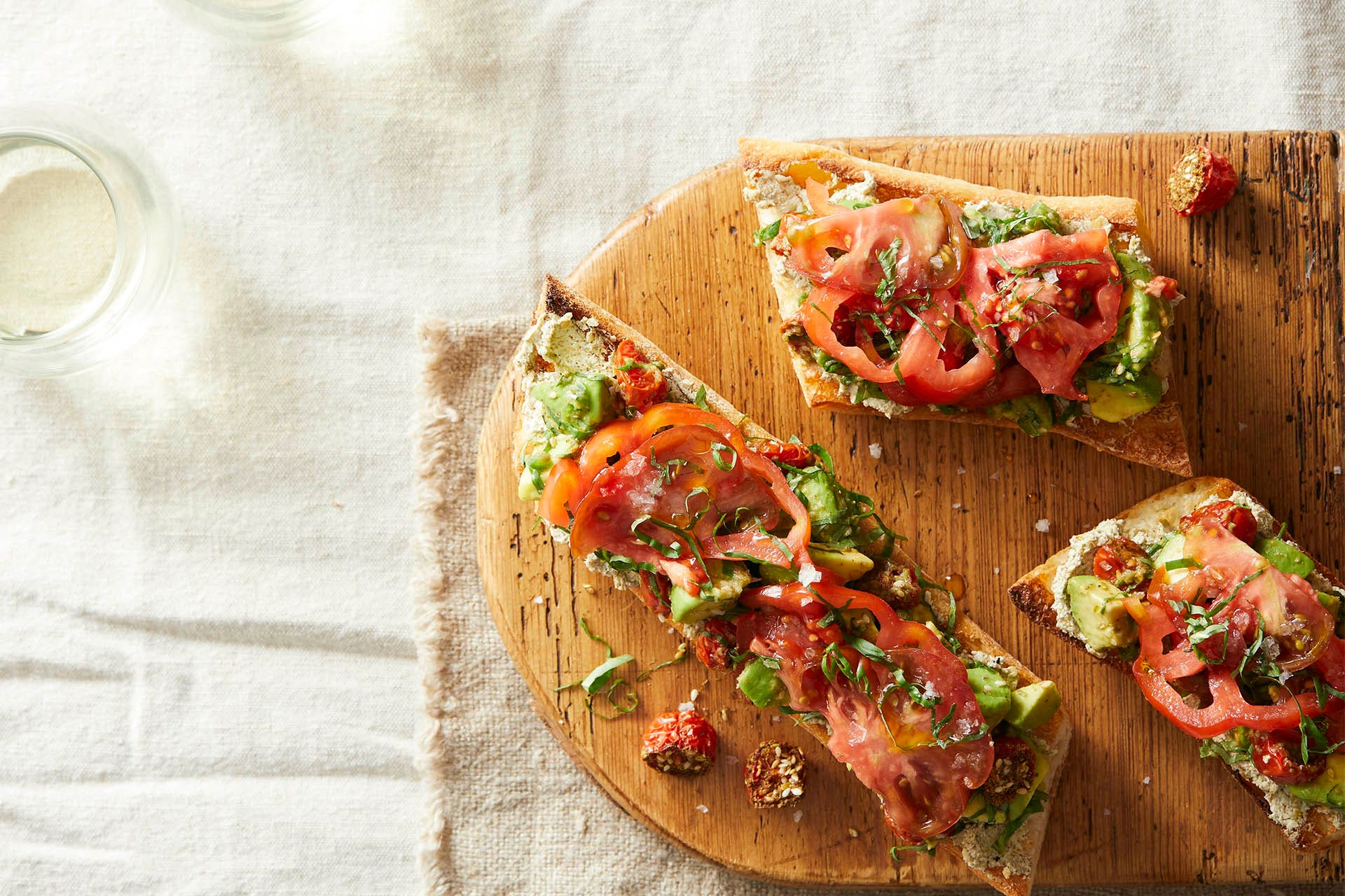 Tomato Toasts with Avocado Relish and Goat Cheese | Wine Enthusiast