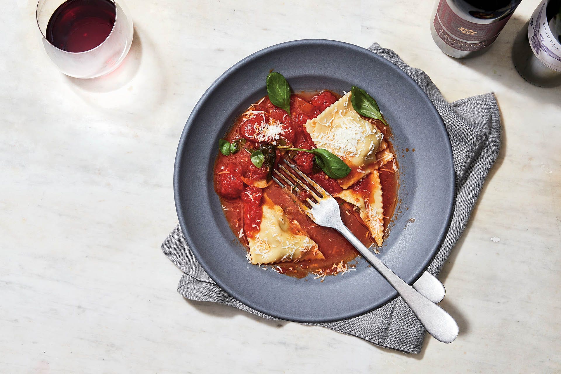 Sausage and Ricotta-Filled Ravioli