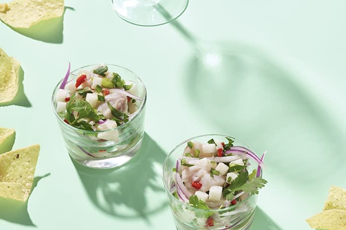 Ceviche with Ginger and Jicama Recipe | Wine Enthusiast Magazine