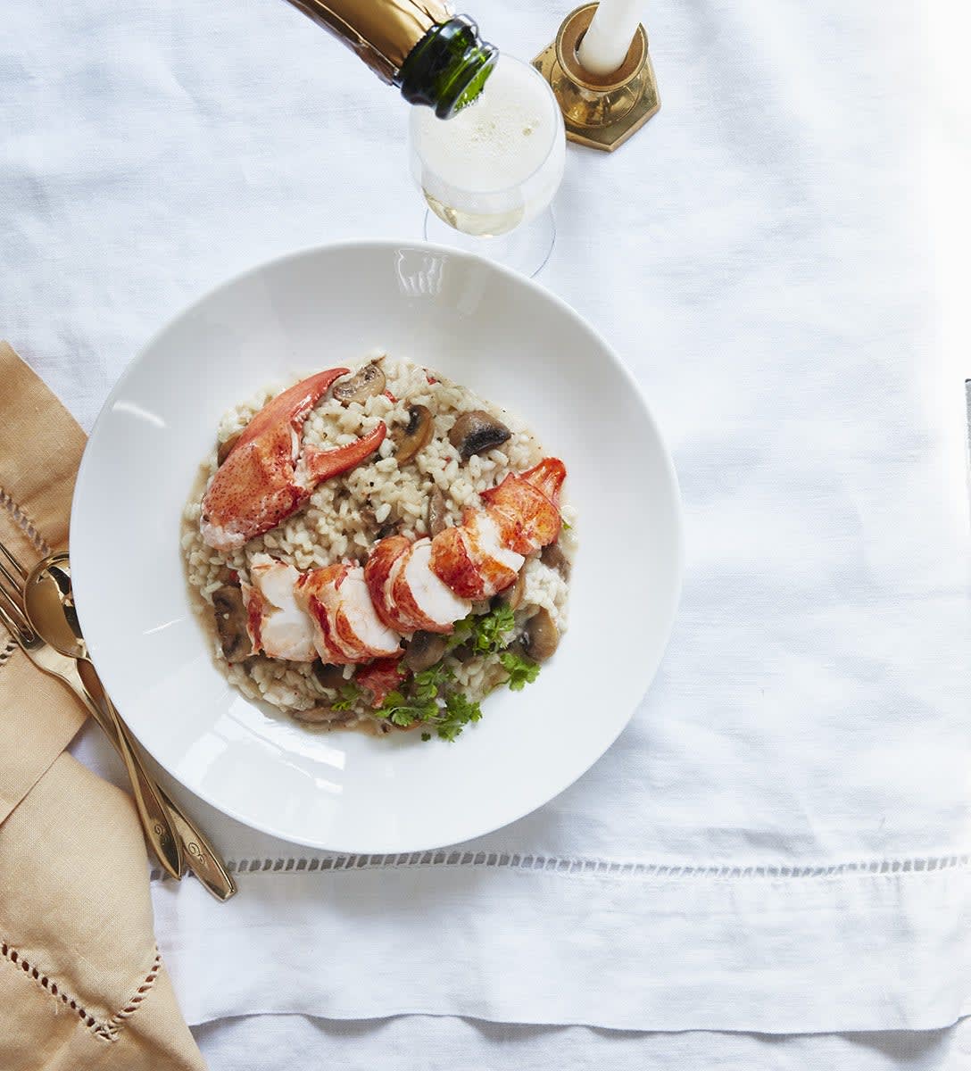 Lobster with Creamy Mushroom Risotto | Wine Enthusiast