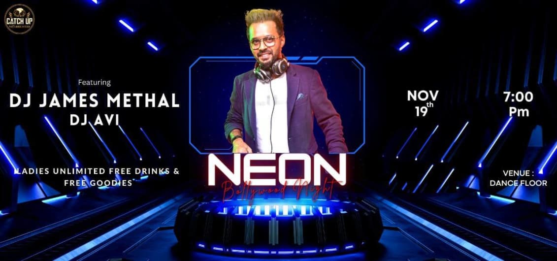 Neon Bollywood Night at Catch Up Bangalore in Bangalore - HighApe