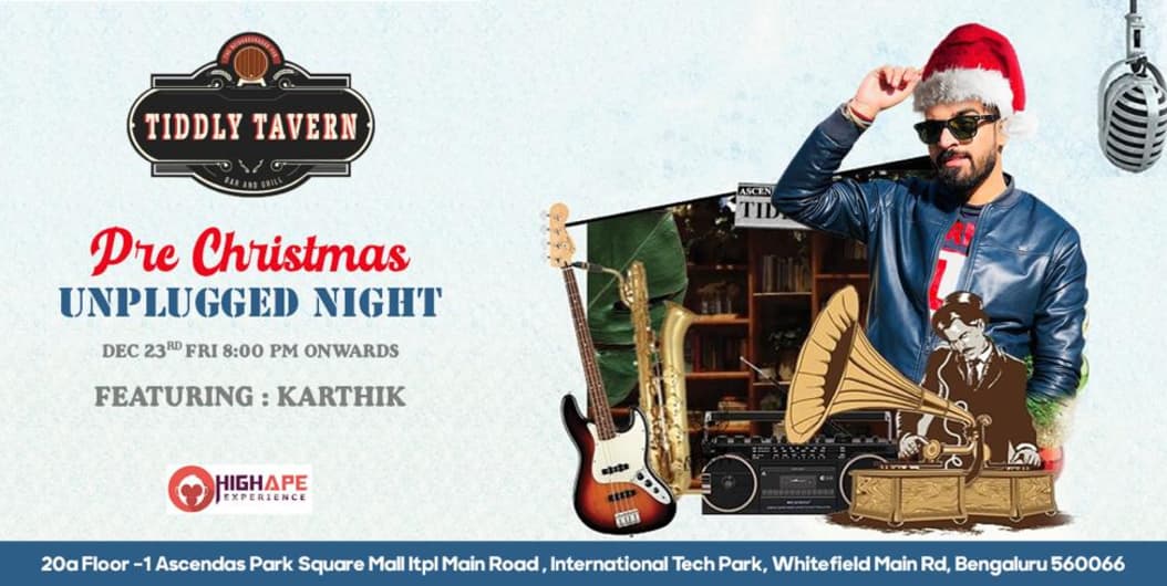 Pre-Christmas Unplugged Night Ft Karthik at Tiddly Tavern bar and grill ...