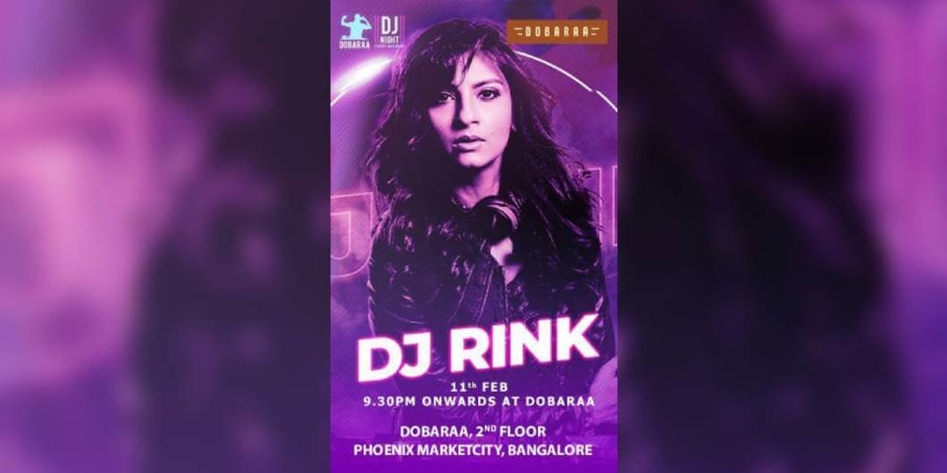 DJ Rink Performing Live - Pre Valentine's Day Bash at DOBARAA in ...
