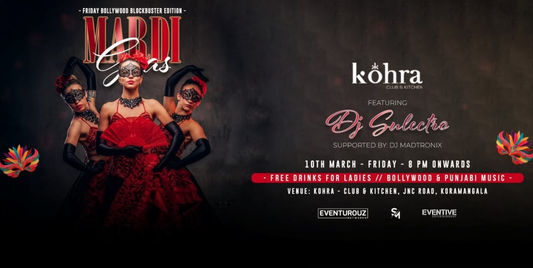 Friday Bollywood Blockbuster - Masquerade Edition at Kohra in Bangalore ...