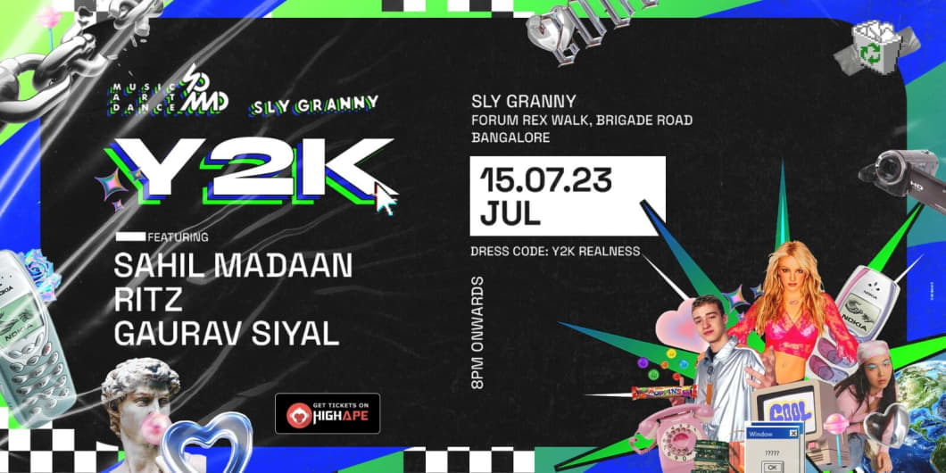 Somad Presents Y2K The 2000s Flashback Party at Sly Granny, Forum Rex Walk in Bangalore - HighApe