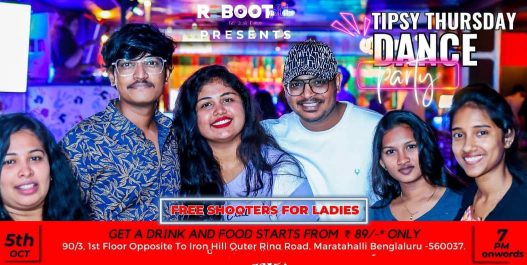 Tipsy Thursday at Reboot The Pub in Bangalore - HighApe