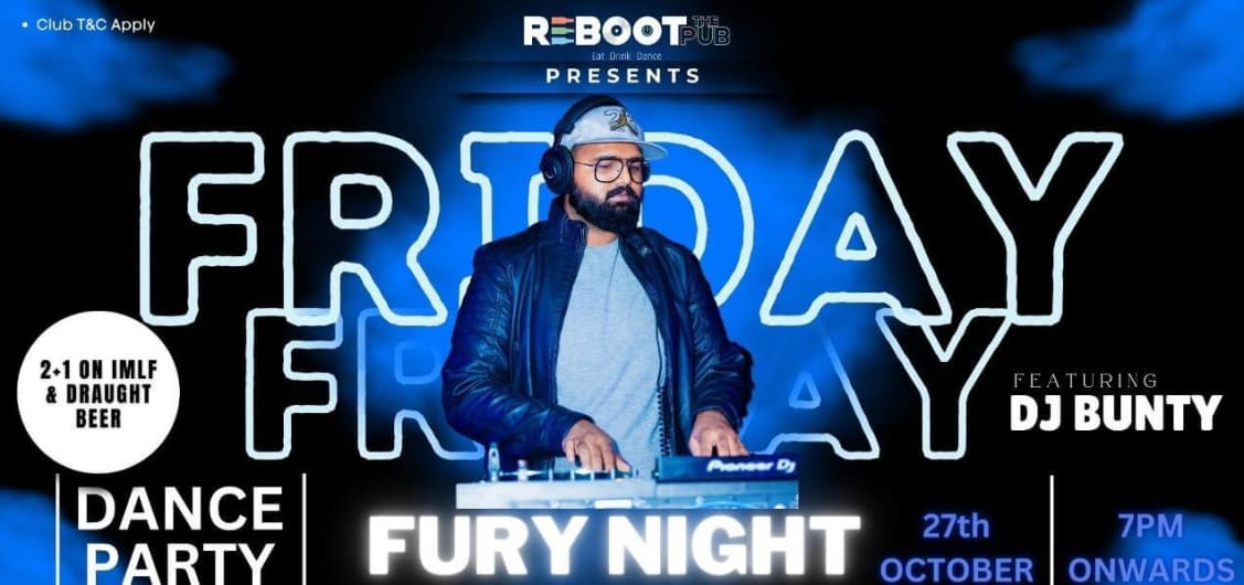 Friday Fury Night at Reboot The Pub in Bangalore - HighApe
