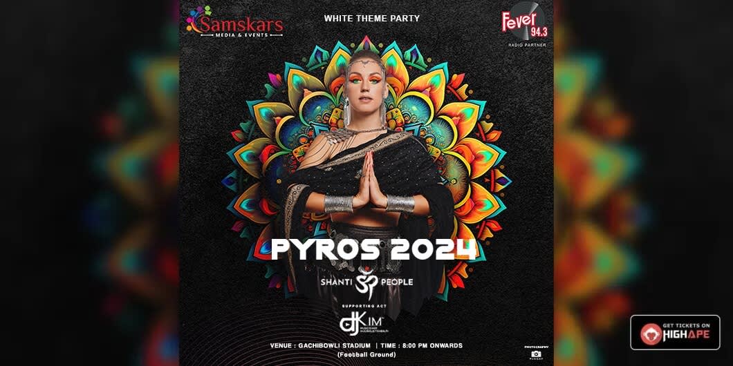 Pyro's 2024 | Shanthi People And DJ Kim | 2024 New Year Eve Party at Gachibowli Stadium ...