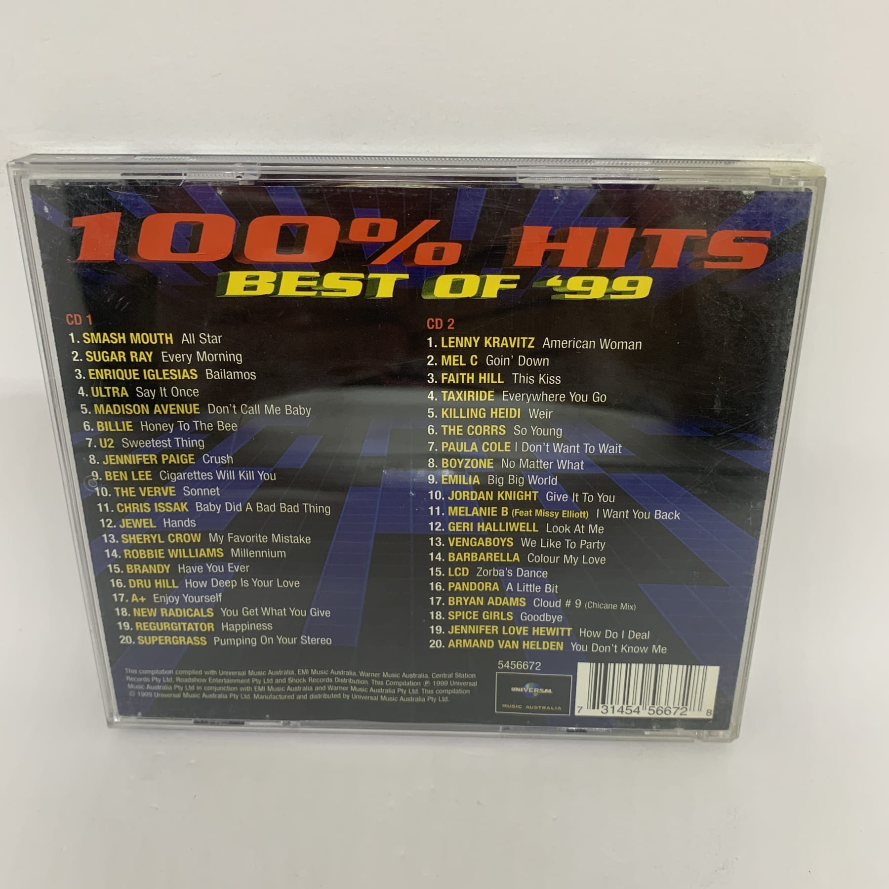 100% Hits BEST OF '99 *2 Disc* CD Compilation ACCEPTABLE CONDITION Free ...