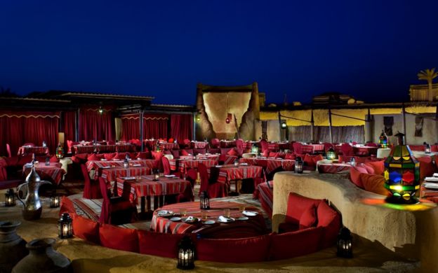 Dinner at Al Hadheera Restaurant, Bab Al Shams – from Dubai